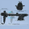 Zaroyeax High End Car Mobile Phone Stand Large Truck Suction Multi Function Console Navigation