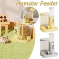 2 in 1 Hamster Water Bottle With Food Bowl No Drip Automatic Pet Feeder ...