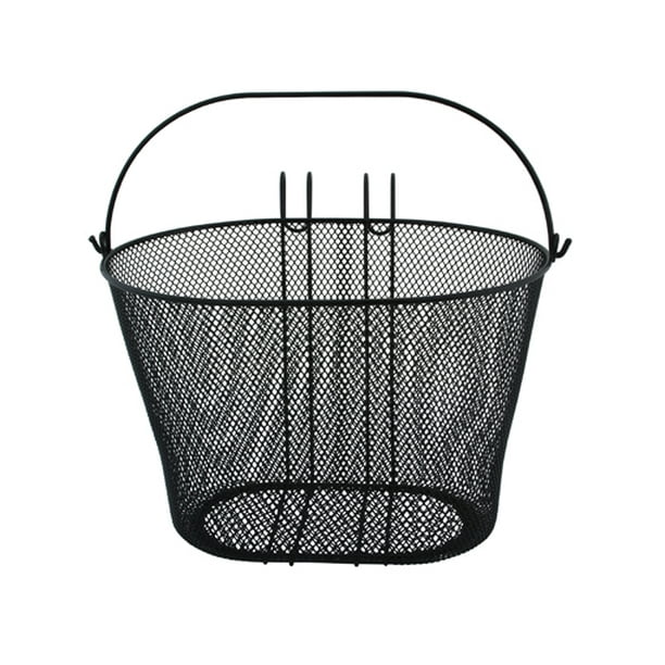 Oval Steel Wire Basket 21-H Black.lowrider bike basket,beach cruiser ...