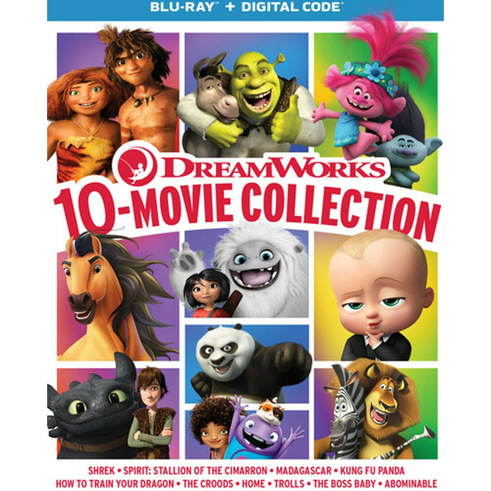 Dreamworks 10-Movie Collection (Blu-ray + Digital Copy) - Walmart.com ...