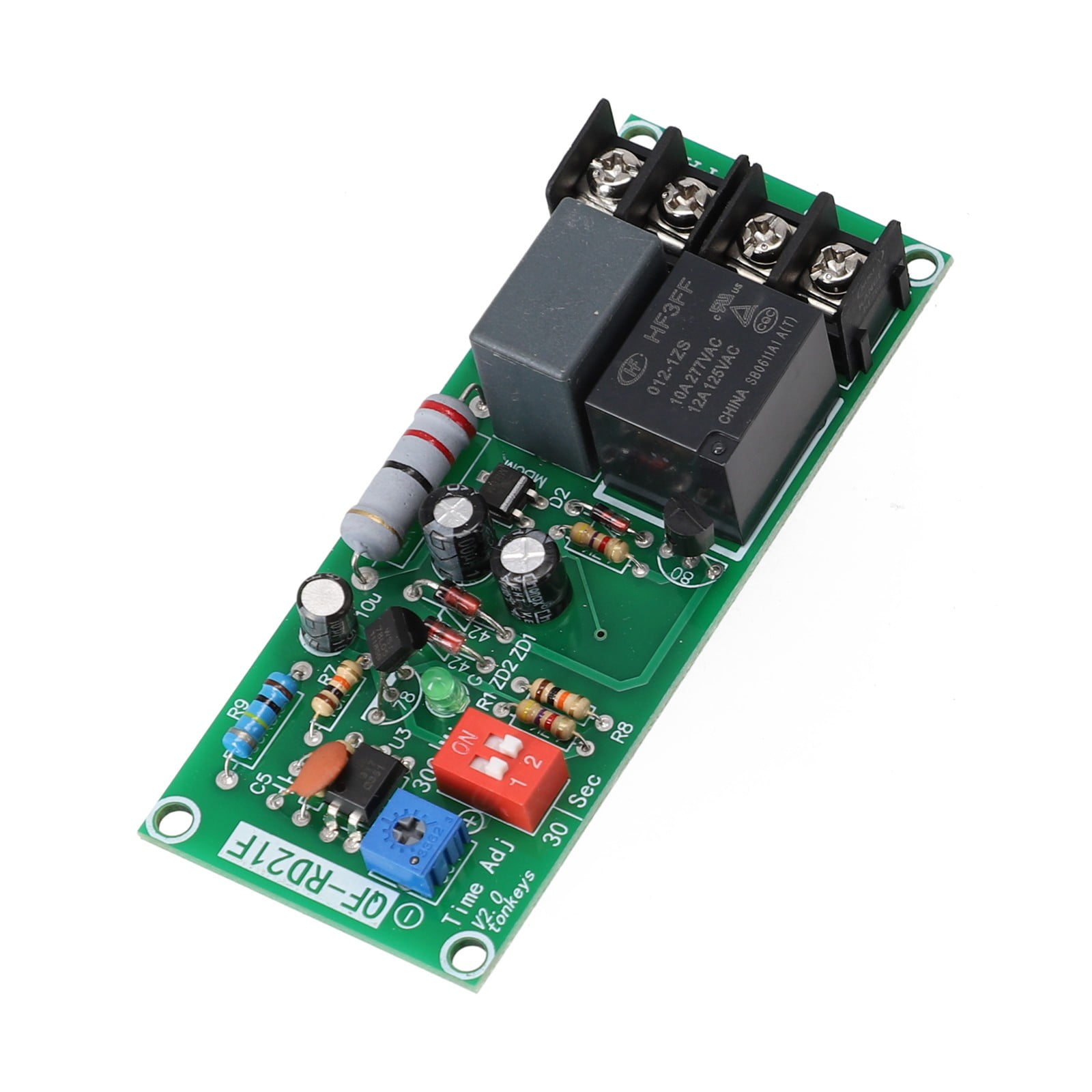 AC 100 220V Timer Control Relay Module Fan Delay Shut Off Module GF ...