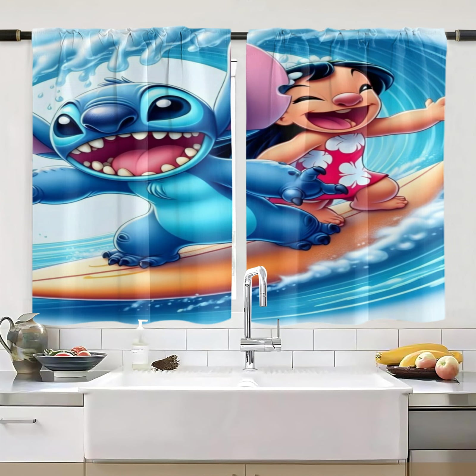 Click here for Damony Lilo *And & Stitchs Window Curtain - 2 Pane... prices