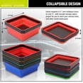 PRME Collapsible Tray Set, 3 , Foldable Tool, 4.25 inch Square Bowls ...
