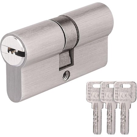 30/30 Lock Cylinder With 3 Keys, Double Cylinder Profile, Cylinder Lock ...