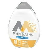 Mio Energy Zero Calorie Sugar Free Orange Vanilla Liquid Water Enhancer, Drink Flavoring (Pack ...