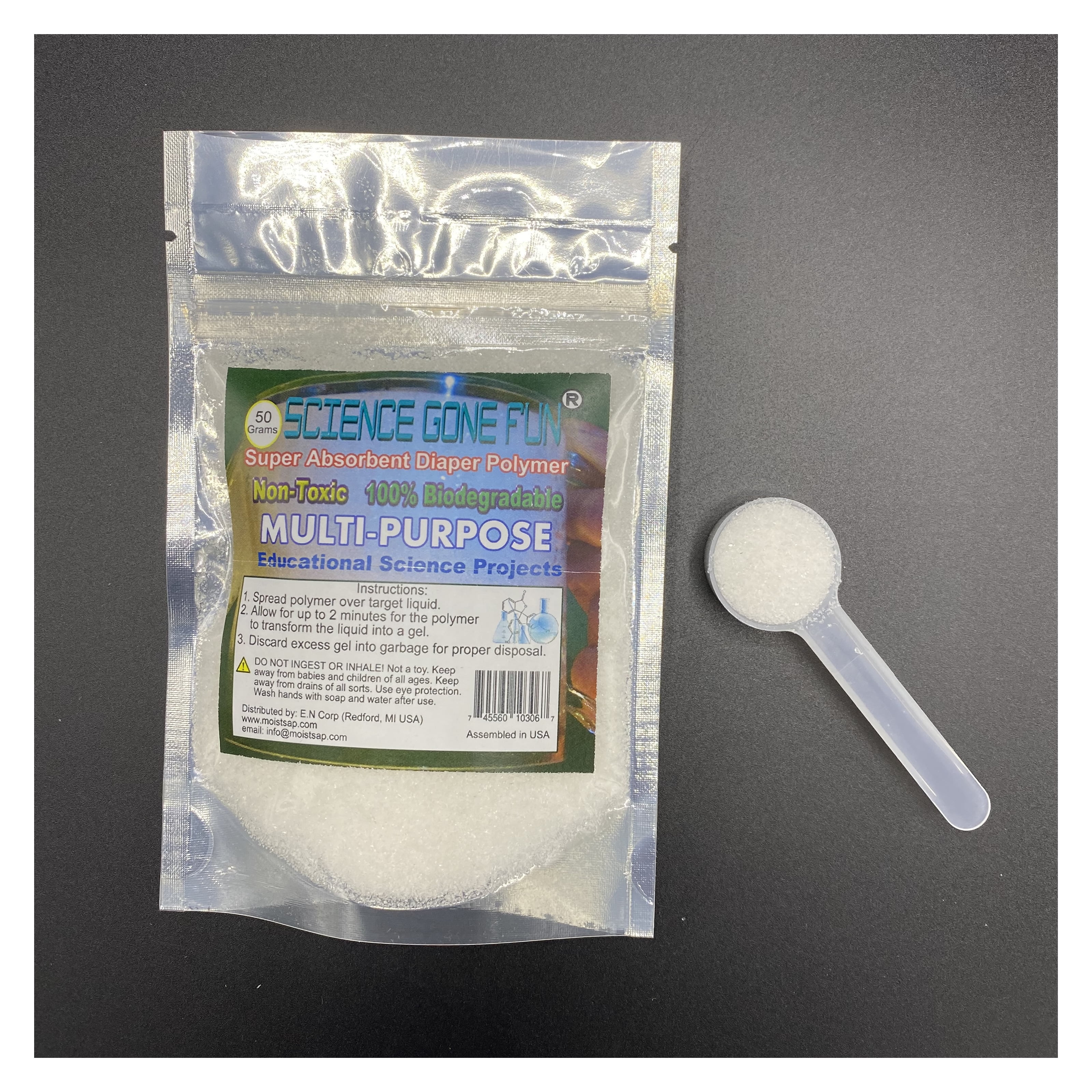 Sodium Polyacrylate Powder Super Absorbent Polymer Bulk 50 Grams ...
