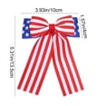 Classic Patriotic USA Flag Bow Decor Made of Durable Grosgrain Fabric ...