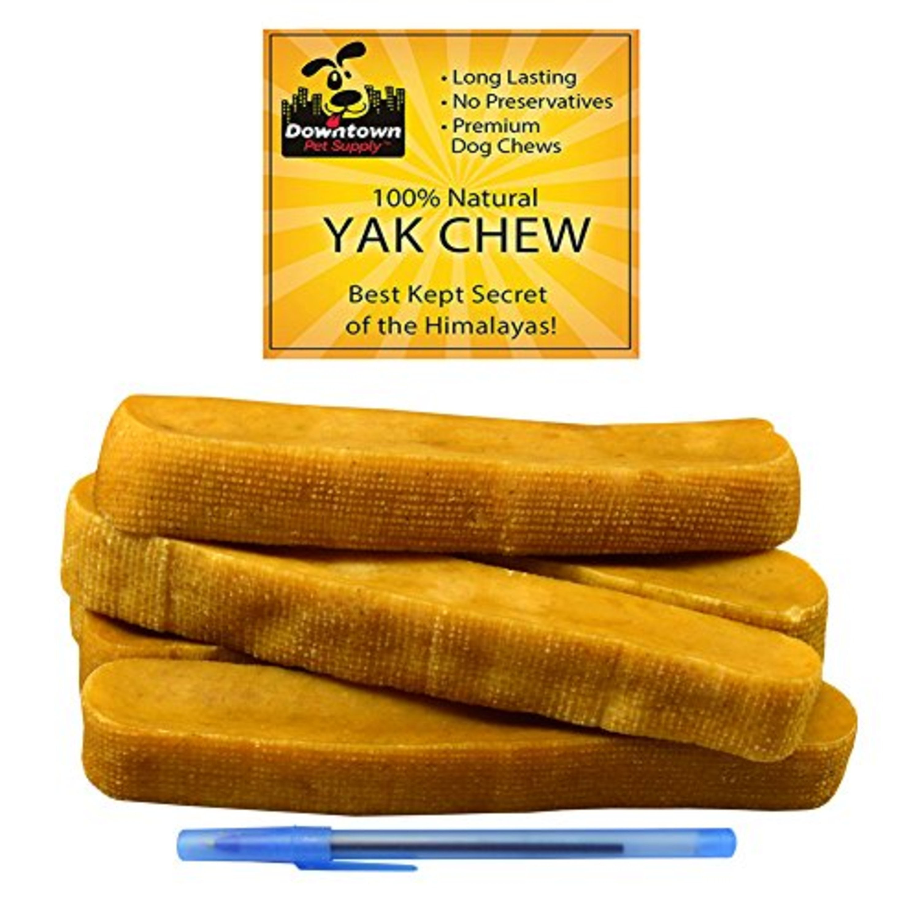 Downtown Pet Supply Himalayan Yak Chews Long Lasting Dental Dog Treats ...
