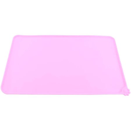 Pet Food Mat, Waterproof Silicone Dog Cat Feeding Mat Non Stick Food ...