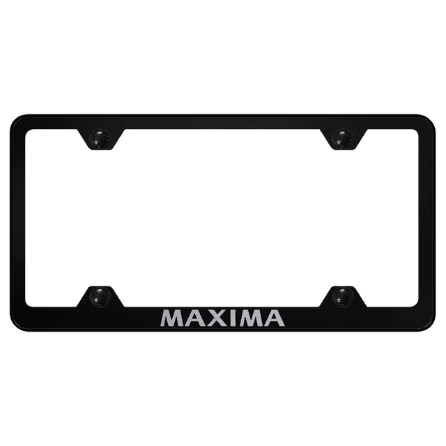 Au-TOMOTIVE GOLD Maxima Laser Etched Wide Body Frame - Black - Walmart.com