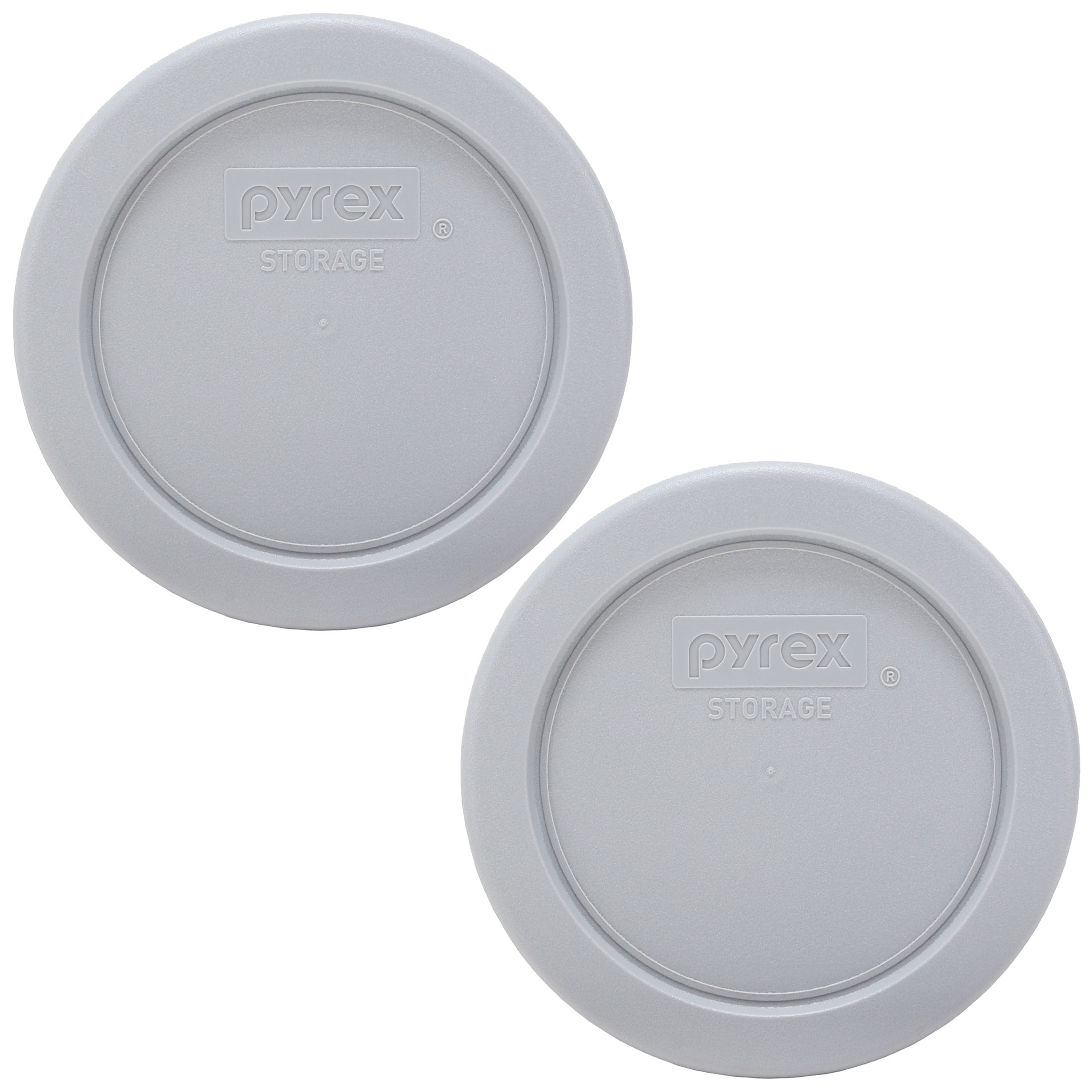 Pyrex 7202-PC Jet Grey Round Plastic Food Storage Replacement Lid Cover ...