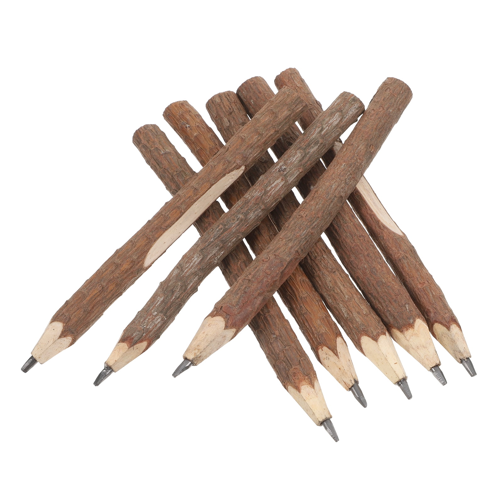 Click here for Masteelfca 15pcs 13cm Retro Bark Pencils Wooden Tr... prices