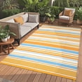 Large Outdoor Rug, PP Woven Waterproof UV Resistant Reversible Foldable ...
