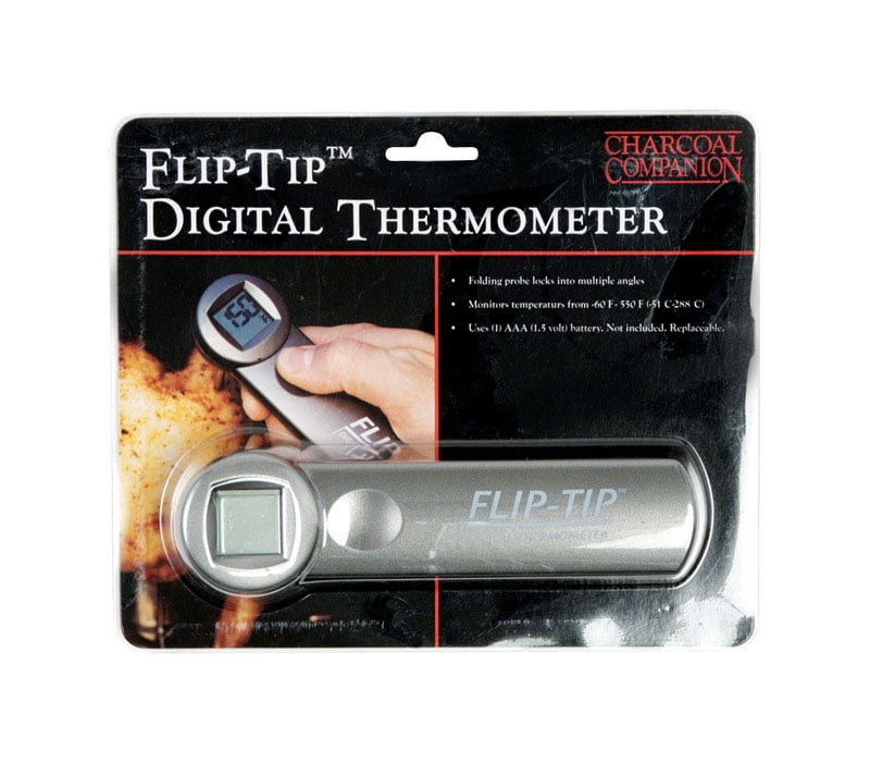 The Charcoal Companion Instant Read Flip Tip Digital Thermometer ...