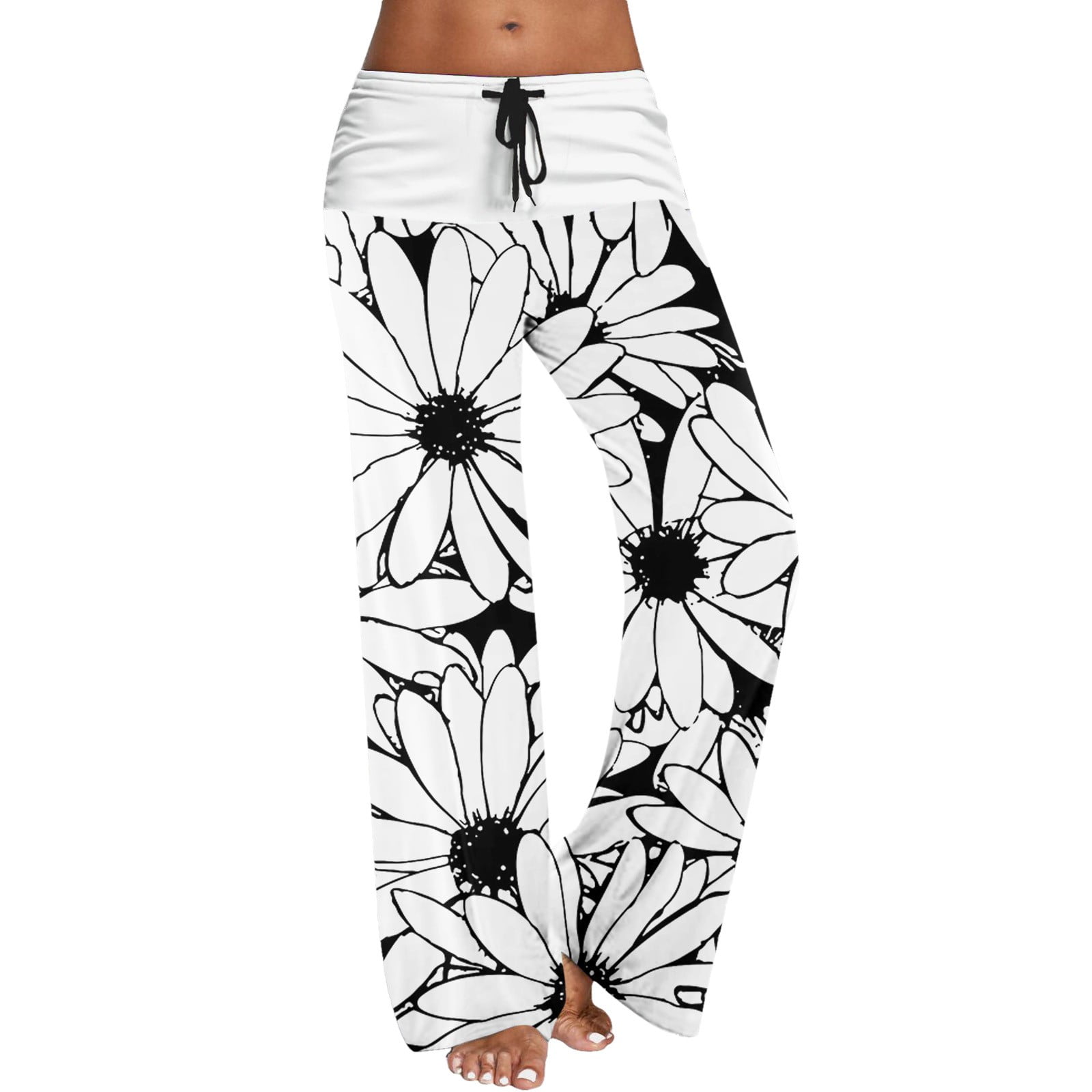 Click here for Tyuiop Womens High Waist Pockets Strip Elastic Wai... prices