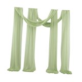 Baoblaze Wedding Arch Chiffon Drape Table Runner Panel for Stage Party ...