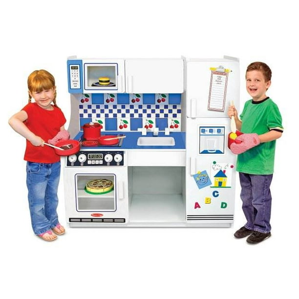 Melissa & Doug Deluxe Wood Kitchen Kids Play Center | 2607 - Walmart.ca