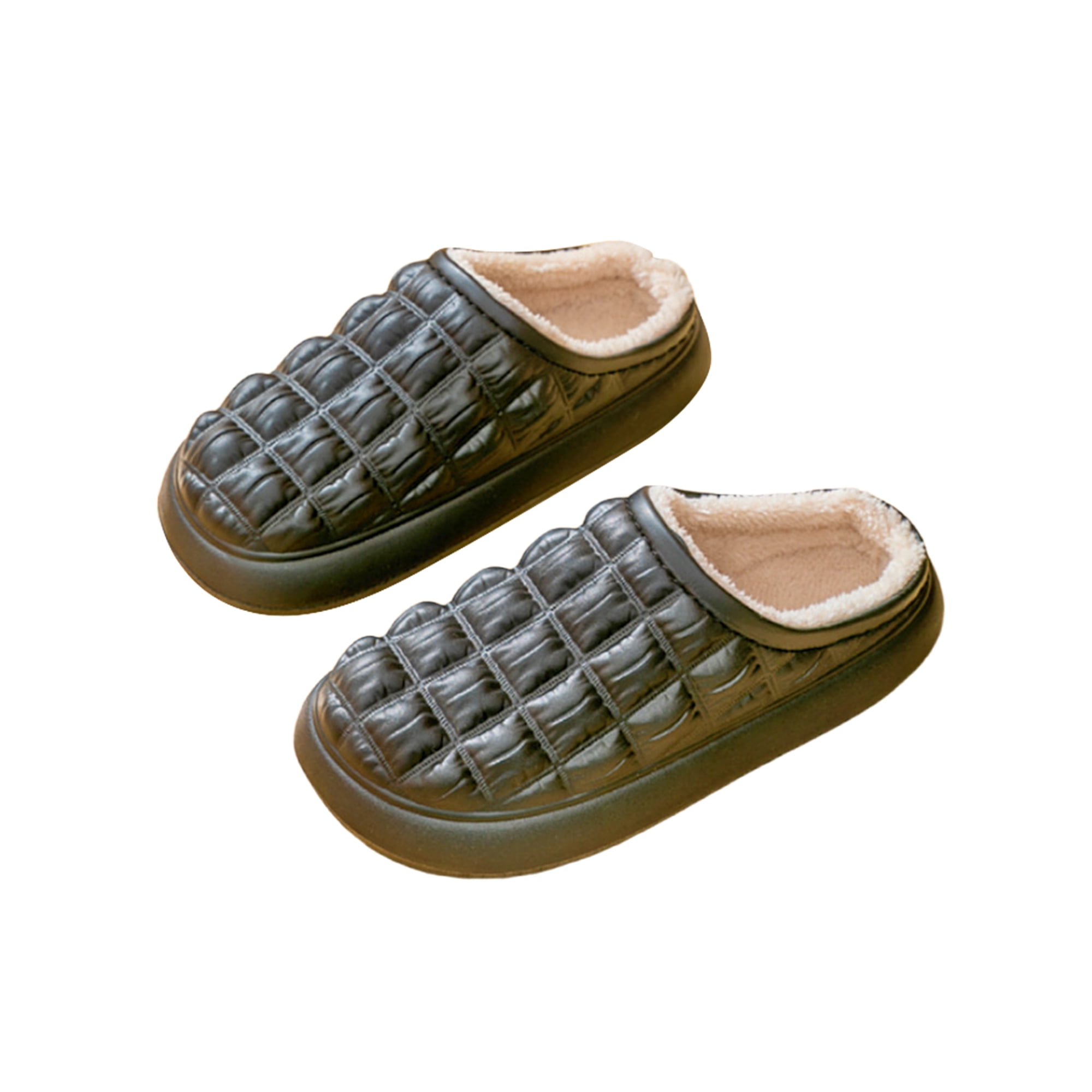 Click here for Woobling Womens Warm Shoes Memory Foam Loafer Slip... prices