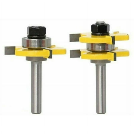 Ensemble de Coupe-Bordures Langue et Rainure 3 Flûtes Tige 8mm Coupe ...