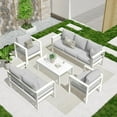 UDPATIO Aluminum Patio Furniture Set, Metal Patio Furniture Outdoor ...