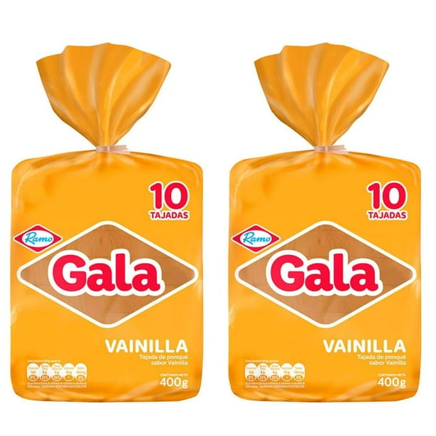 Ponque Gala Ramo Vainilla (2 pack) Colombian delicious sliced snack ...