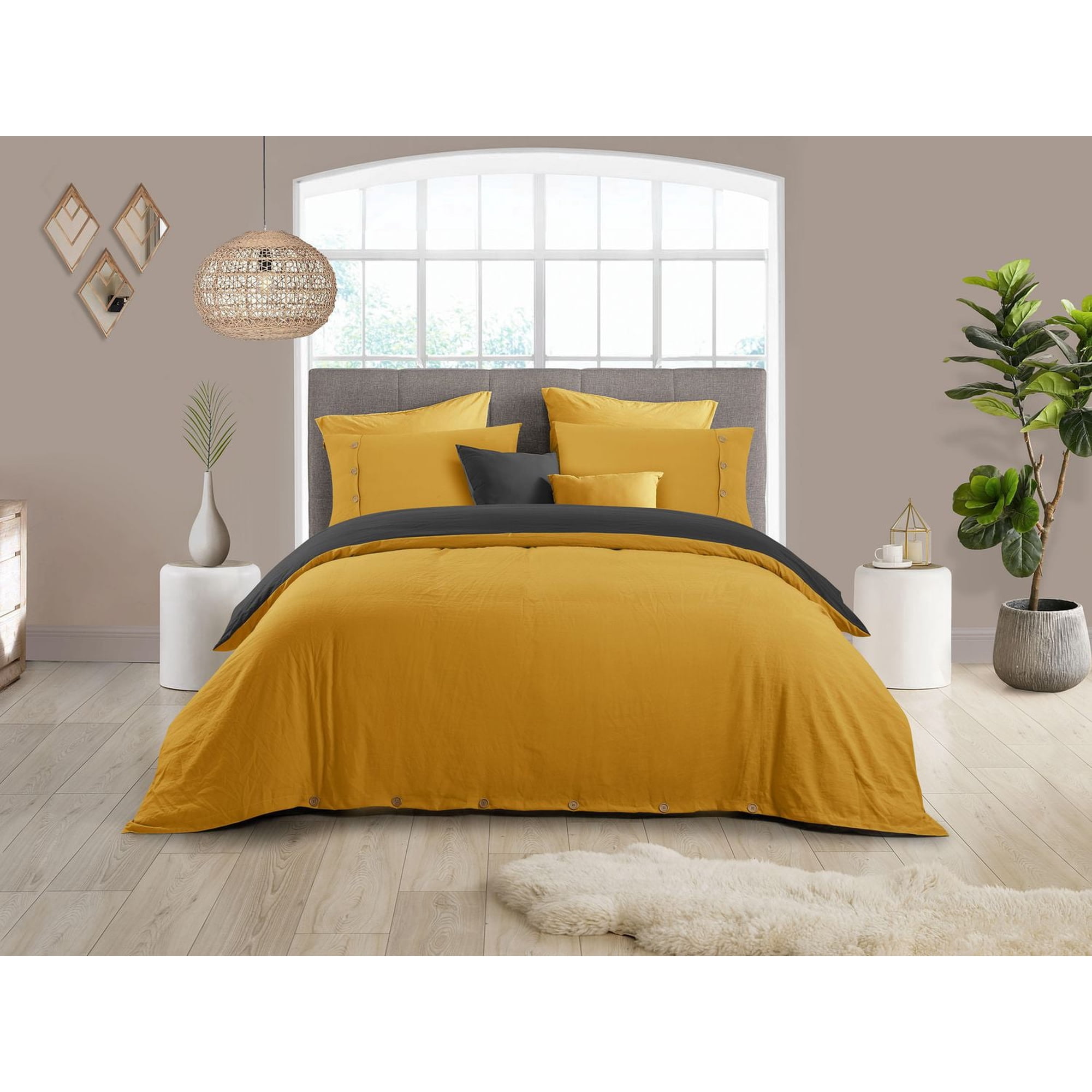 Click here for Swift Home Reversible Natural Crinkle Fabric Ultra... prices