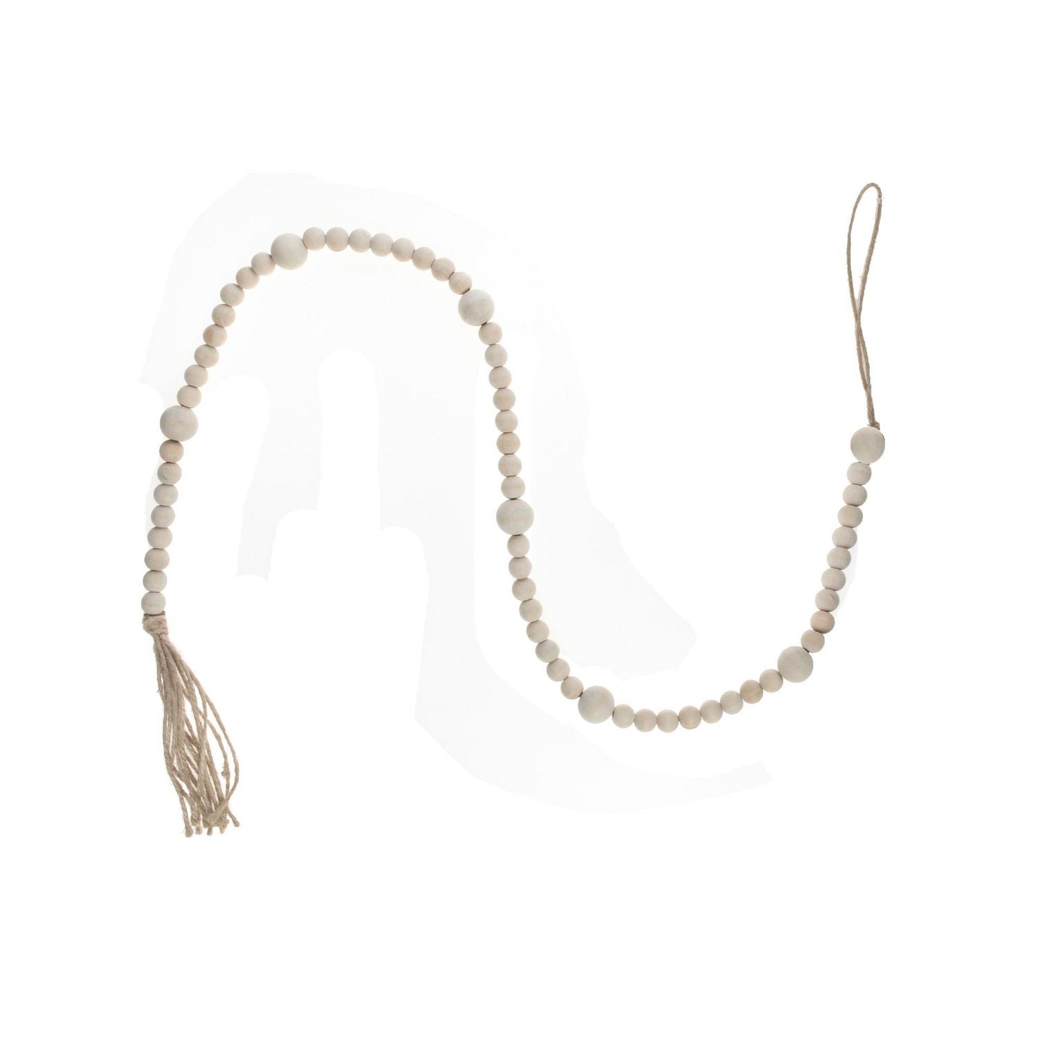 Click here for Ih Casadécor Dual Wood Bead Garland (Natural) prices