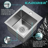 13 x 15 Inch Drop In Bar Sink, Small Kitchen Sink Single Bowl Topmount ...