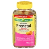 Spring Valley Prenatal Multivitamin Gummies with DHA and Folic Acid ...