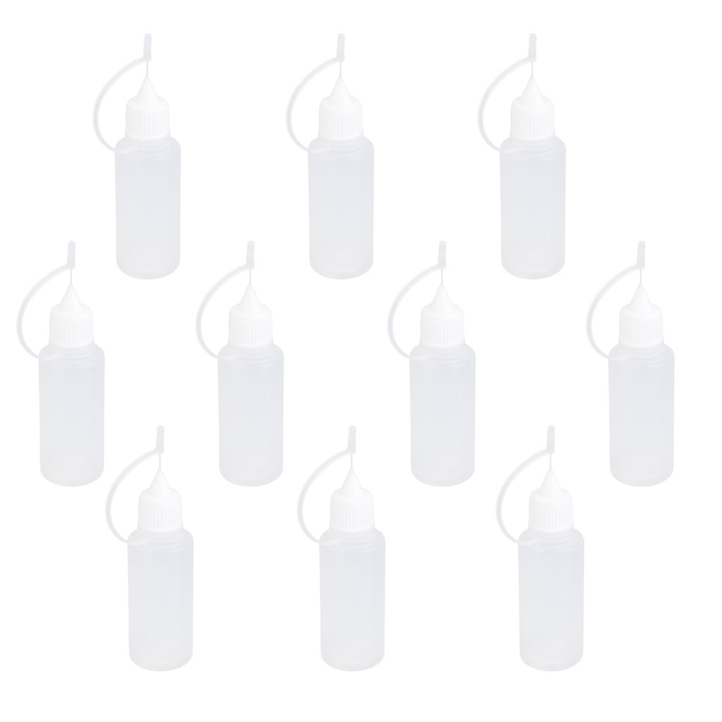 10pcs Empty Squeezable Solvents Dropper Bottles Liquid Filling ...