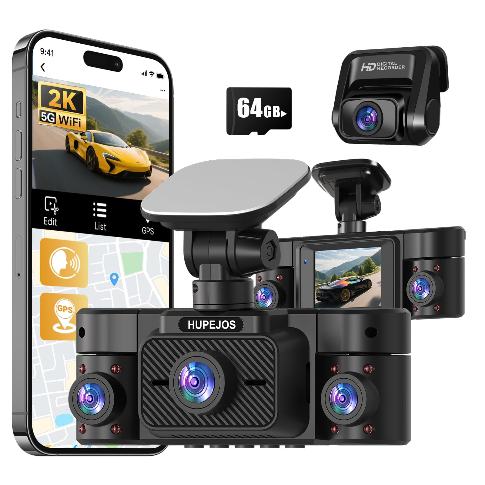 Click here for Hupejos 4k Dash Cam  Dashcam Front And Rear  Car C... prices