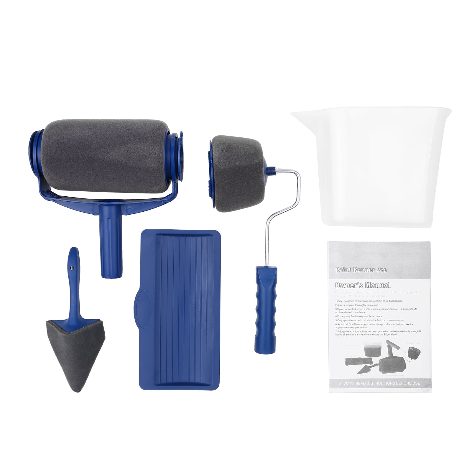 5-Piece Roller Brush Kit Paint Roller Brush Set Includes Roller Brush ...