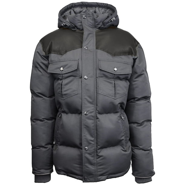 Mens Heavyweight Western Puffer Jacket - Walmart.com