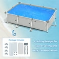 Infans Above Ground Swimming Pool Rectangular Frame Above Ground Pool ...