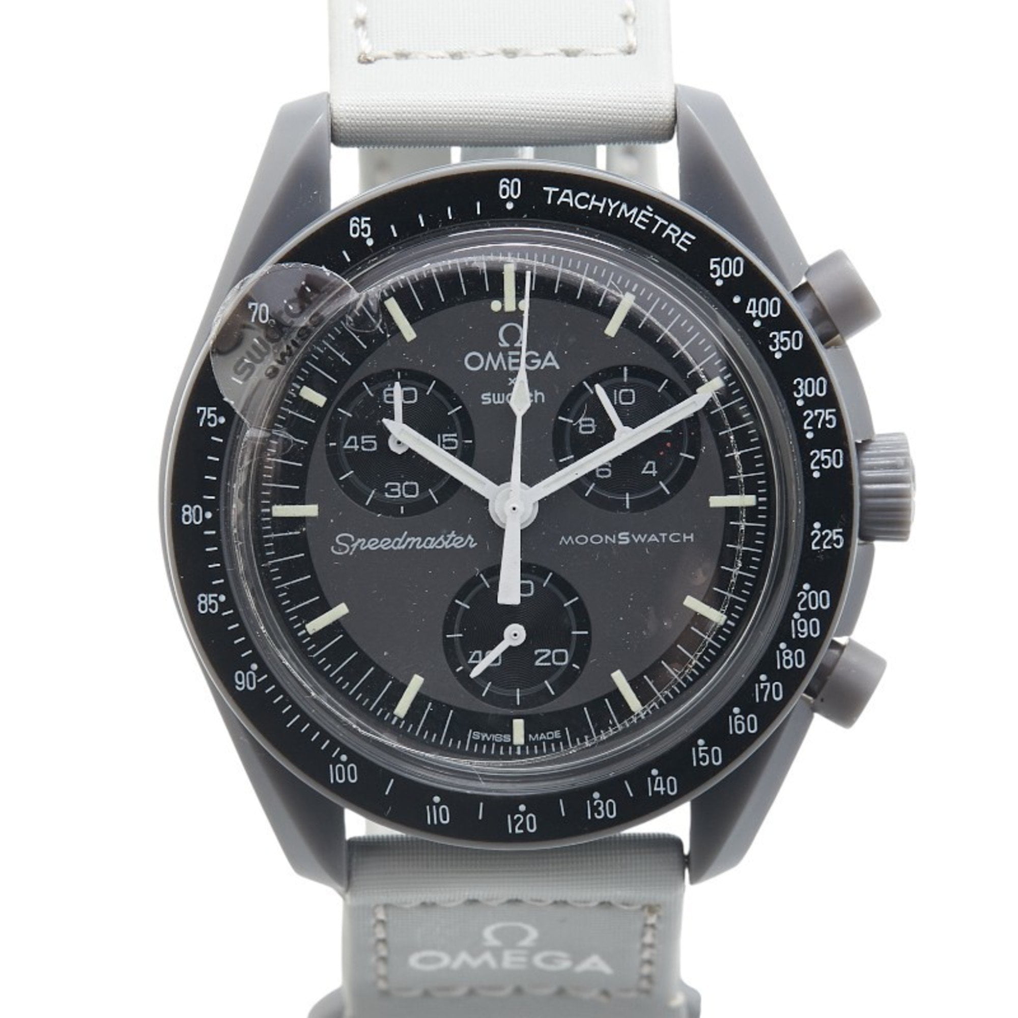 Pre-Owned OMEGA x Swatch MoonSwatch Mission to Mercury Watch SO33A100 ...