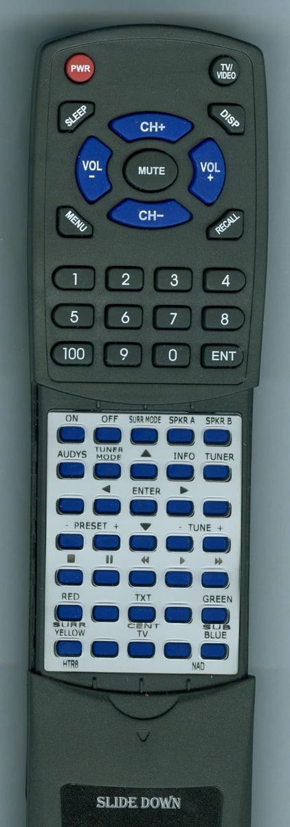 Replacement Remote for NAD HTR-8, HTR8, RTHTR8, RC-T770, RCT770, NAD761 ...