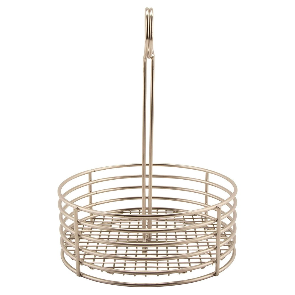 G.E.T. Round Metal Table Top Condiment Caddy with Number Holder 8.5 ...