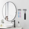 2 PCS Wall Mounted with Cover, Electric Tooth Brushing Holder for ...