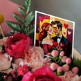 3drose, Cubism Art of a Man and a Woman in Love. Red Hearts. Romantic ...