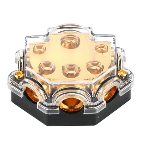 FLAMEEN Ground Cable Splitter Block,Power Distribution Block 1 In 5 ...