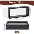 DIY 5x2.4x10.2 inch Rectangle Shadow Box Wood Shadow Box Display Case ...