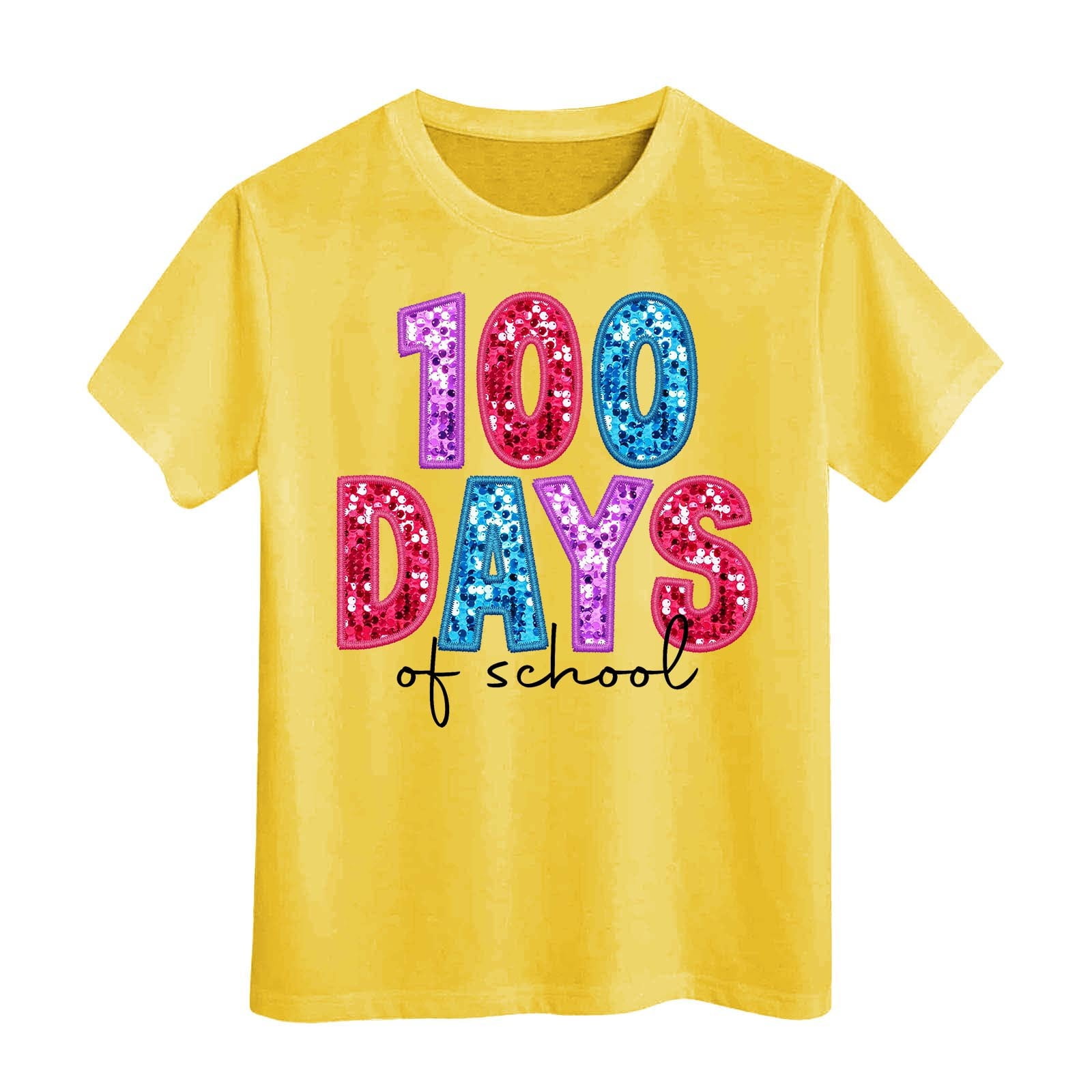 Click here for Weiyll Girls Tshirts 100 Days Of School Casual Pri... prices
