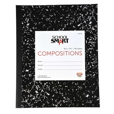 TOPS Composition Book w/Hard Cover, Legal/Wide, 9 3/4 x 7 1/2, White ...
