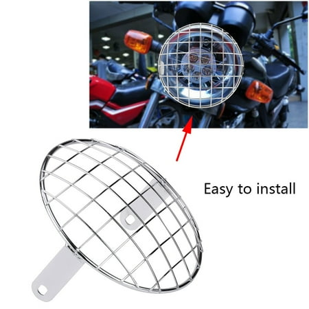 Headlight Mask,For Motorcycle 7" Headlight Motorcycle Headlight Cover ...