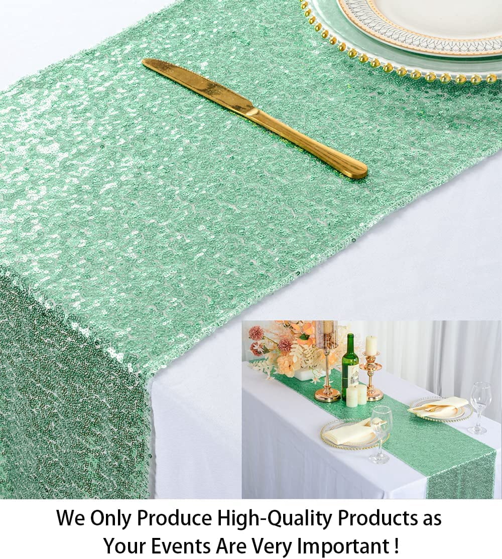 Sequin Table Runner Sparkly Metallic Sequin Runner for Wedding Party ...