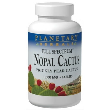 Planetary Herbals Nopal Cactus Supplement, Full Spectrum, 1000mg, 60 ...