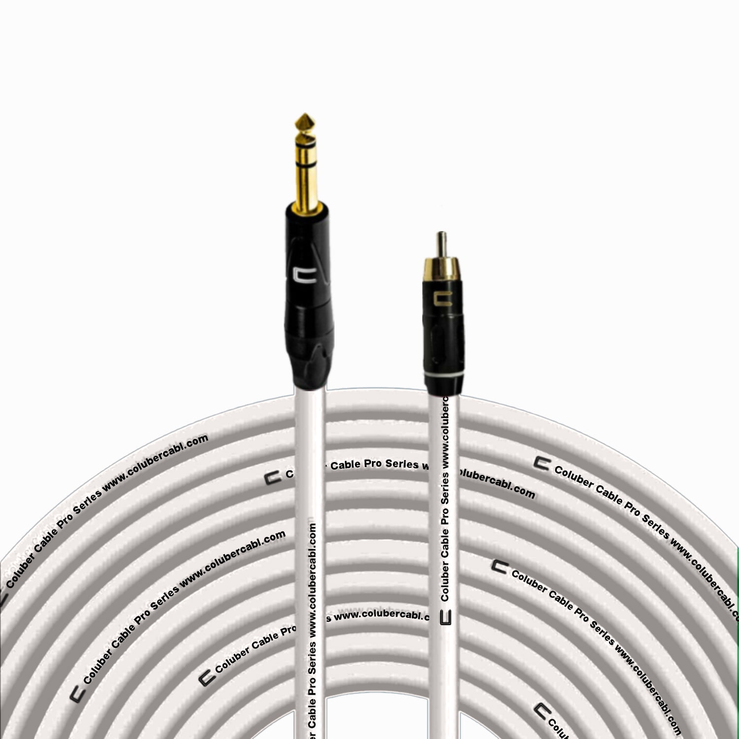 Coluber Cable Balanced 1/4" TRS Male - RCA Male - Pro 3-Pin Audio ...