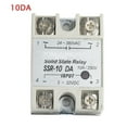 Caijiexi Quality Single Phase Solid State Relay Ssr 10 100da With Dc
