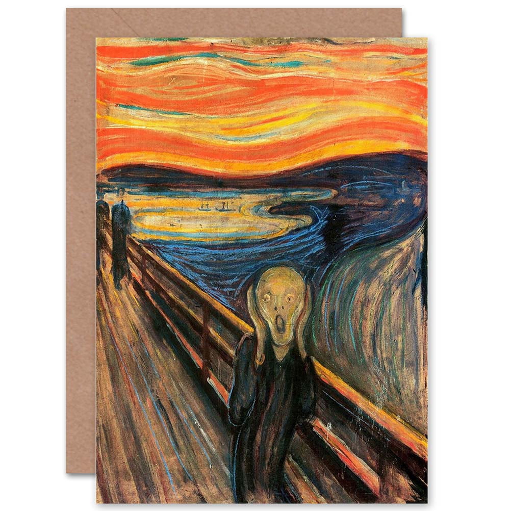 Edvard Munch The Scream Old Master Reproduction Greetings Card Plus ...