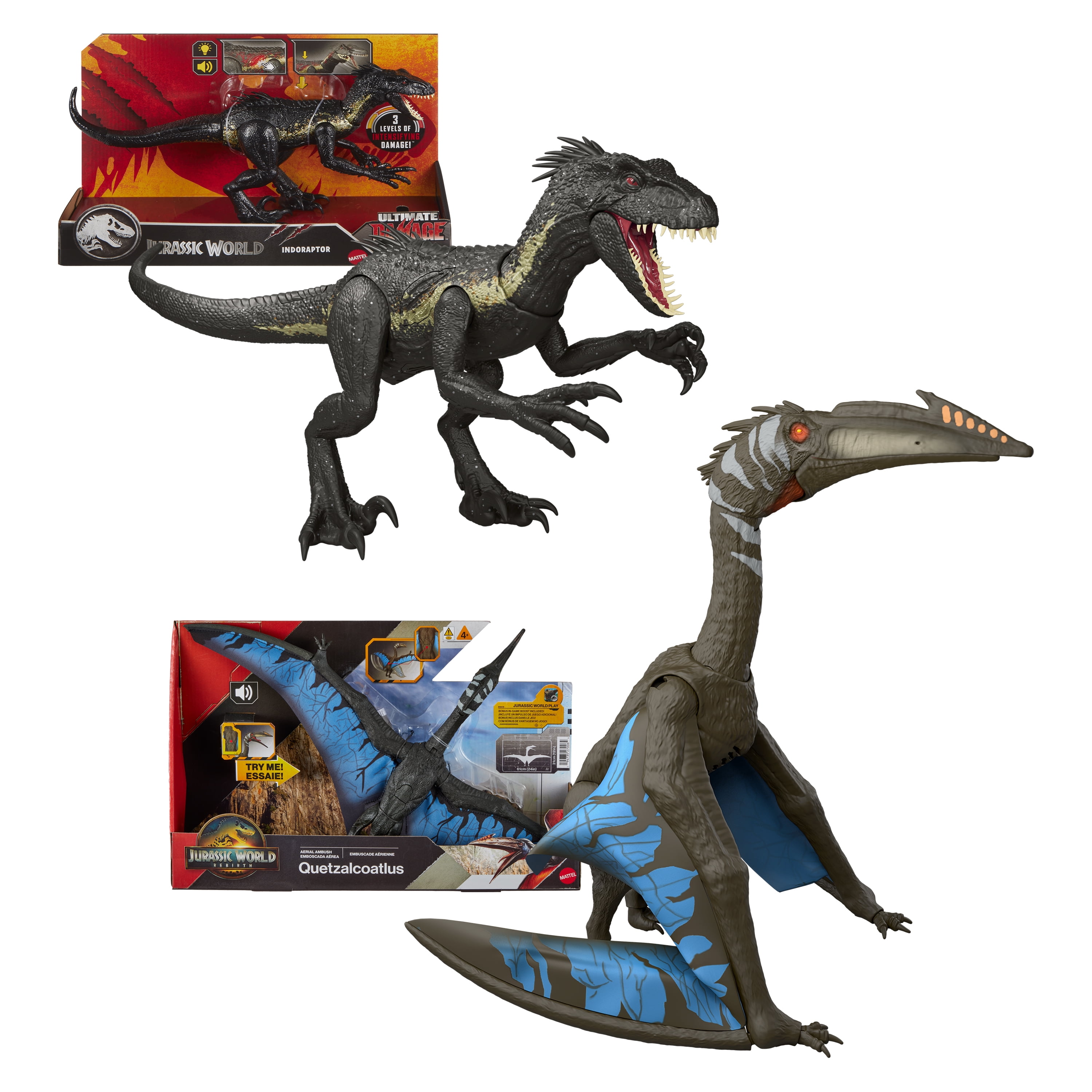 Jurassic World Bundle - Rebirth Quetzalcoatlus Aerial Ambush Winged ...